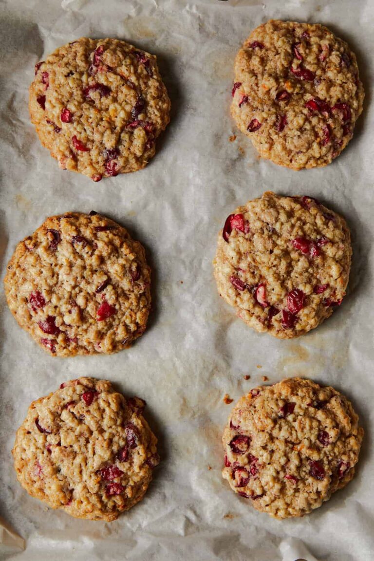 Cranberry Cardamom Oat Cookies | Basil & Bay